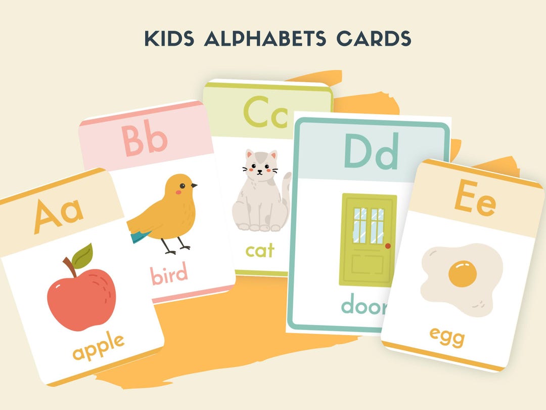 Kids Alphabets Cards Jpg Alphabet Cards, Printable Alphabet Cards ...