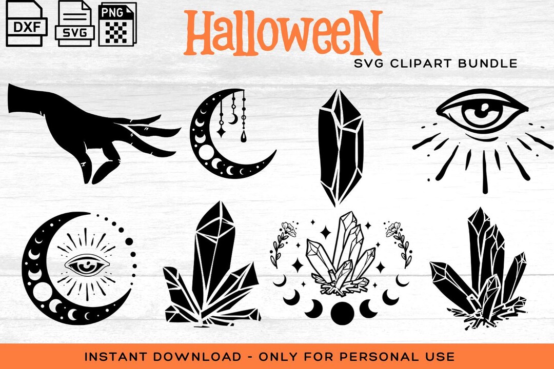 Witchy Design Bundle Magical Creatures Png Cosmic and Mystical Designs ...