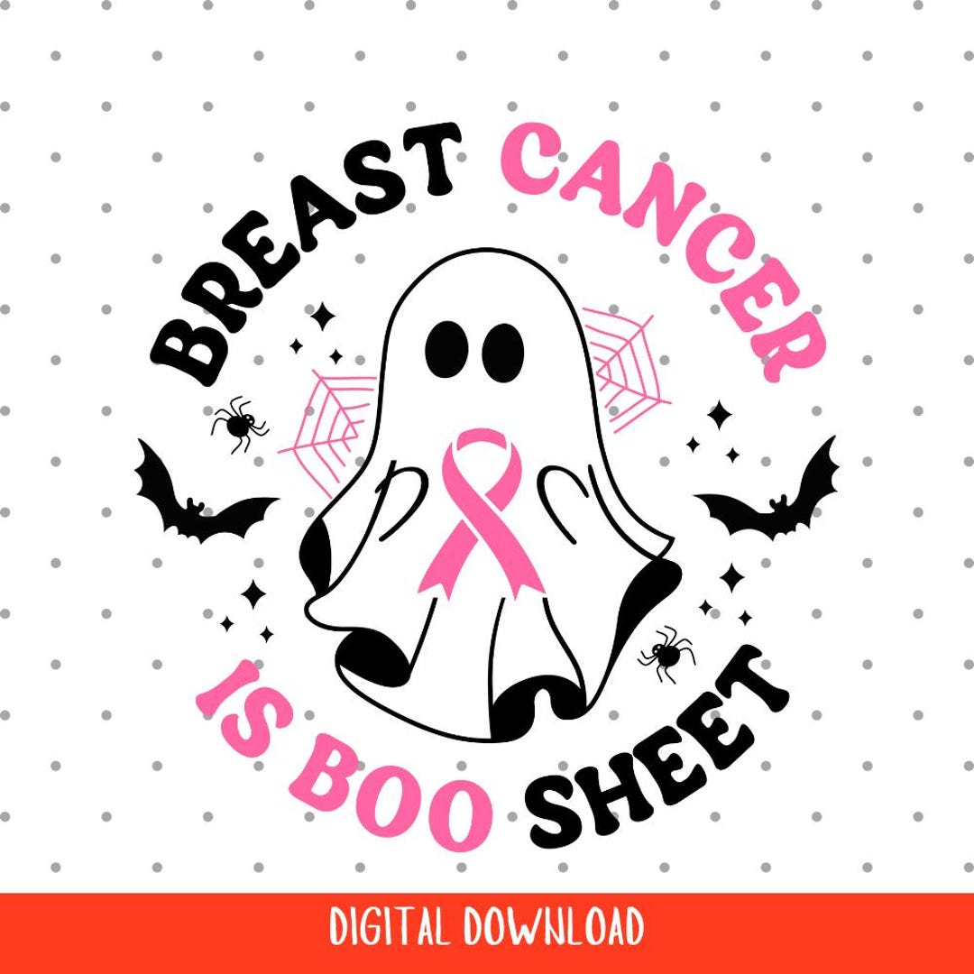 Breast Cancer is Boo Sheet Svg Breast Cancer Awareness Svg Funny Breast ...