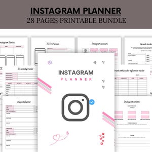 Instagram Planner Weekly Planning Monthly Planning Post Ideas Planner ...