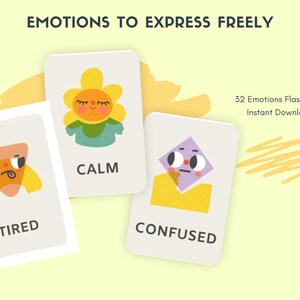 Colorful Playful Emotions Flashcards Pdf Social Emotional Learning ...