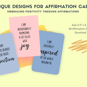 I AM Affirmation Cards Printable Png/pdf Positive Quote Cards ...