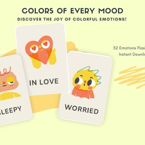 Colorful Playful Emotions Flashcards Pdf Social Emotional Learning ...