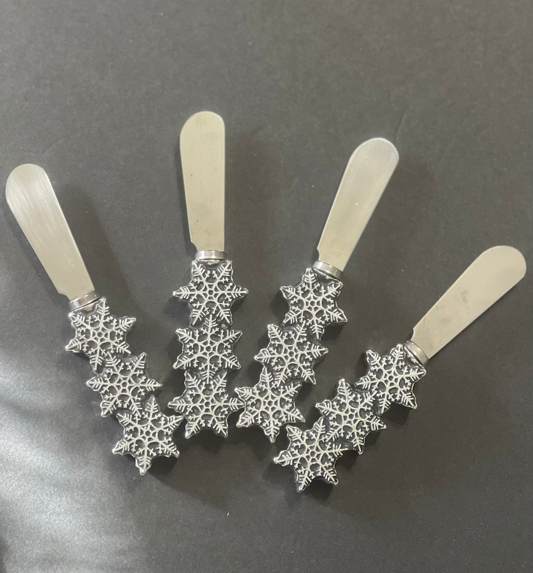Winter Dellarobbia Snowflake Spreader, Set of 4 - Etsy
