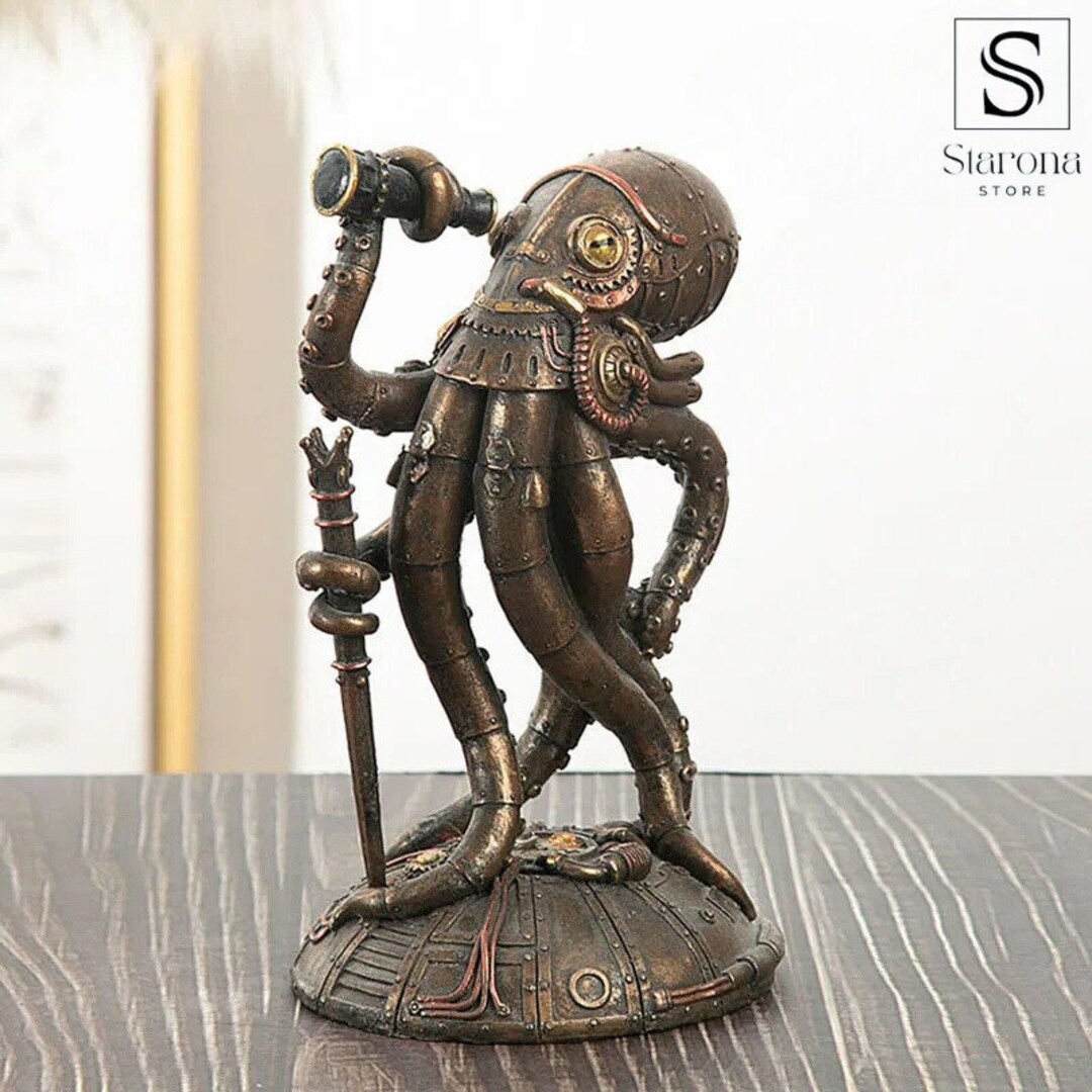 Steampunk Gaming Lovers, Home Decor, Steampunk Retro Statue Seabed ...