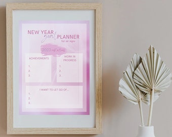 Printable New Year's Reflection and Goal Setting Sheet for 2024 - Etsy