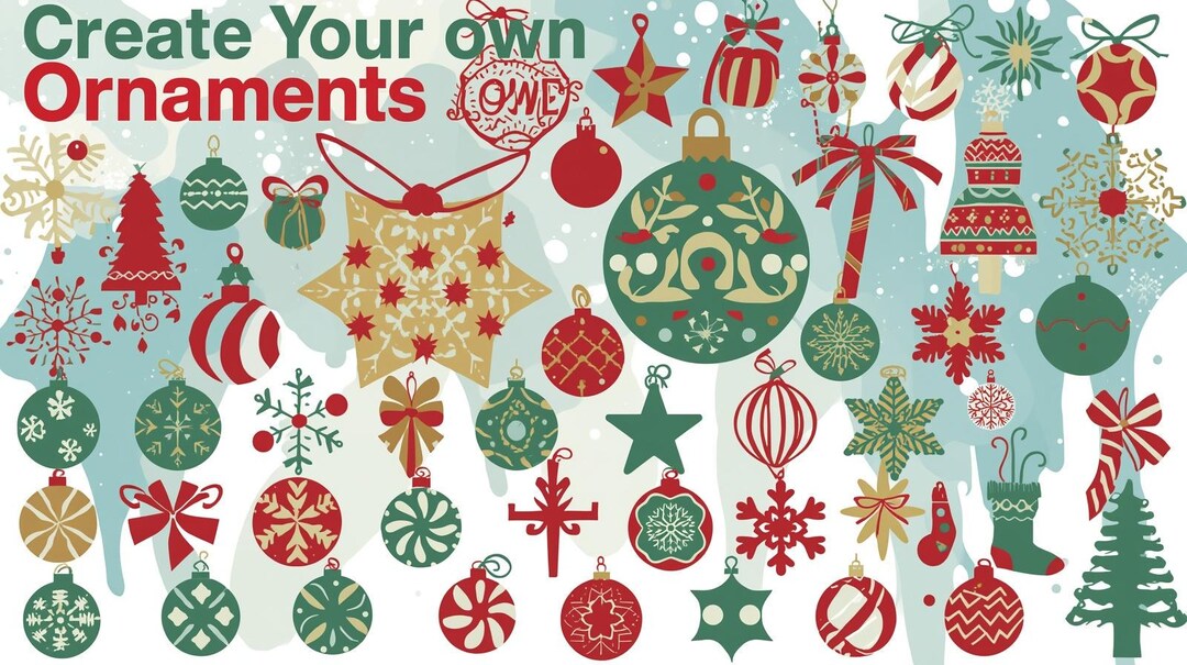 Create Your Own Ornaments – 50 Christmas Pngs – PLR/MRR Included - Etsy