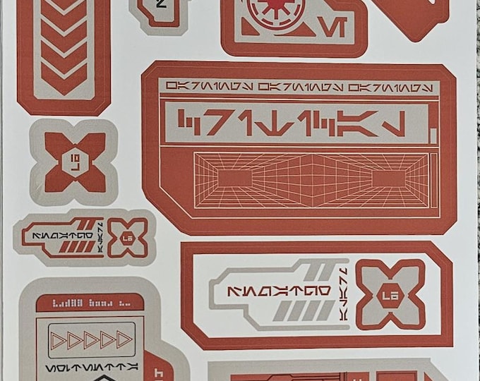 Star Wars Inspired Warning Stickers - Etsy