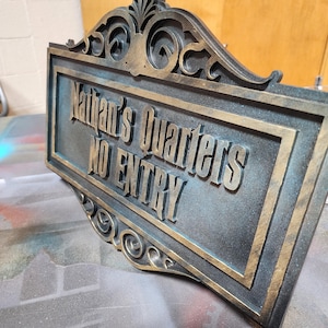 Haunted Mansion No Entry Sign - Etsy
