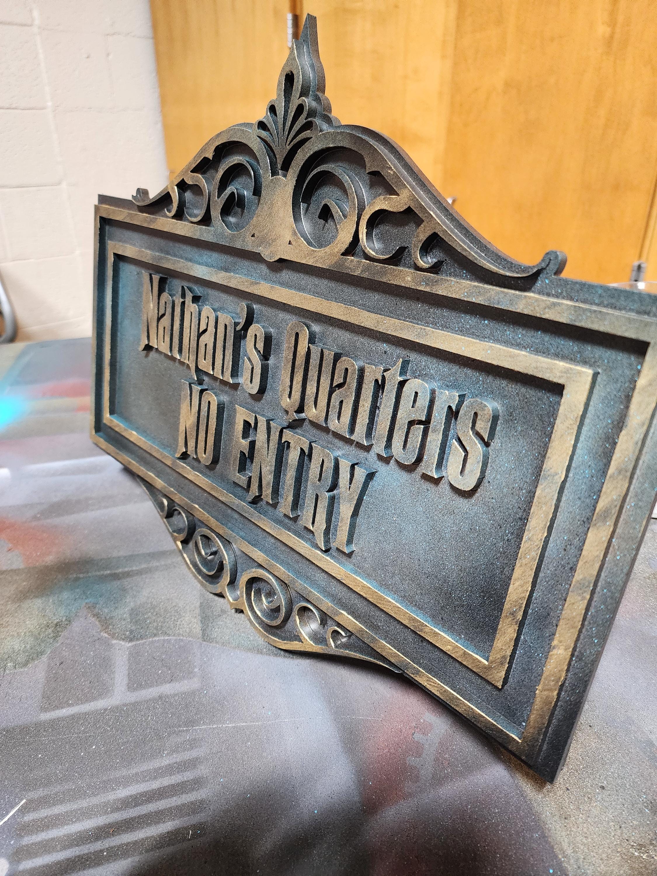 Haunted Mansion No Entry Sign - Etsy