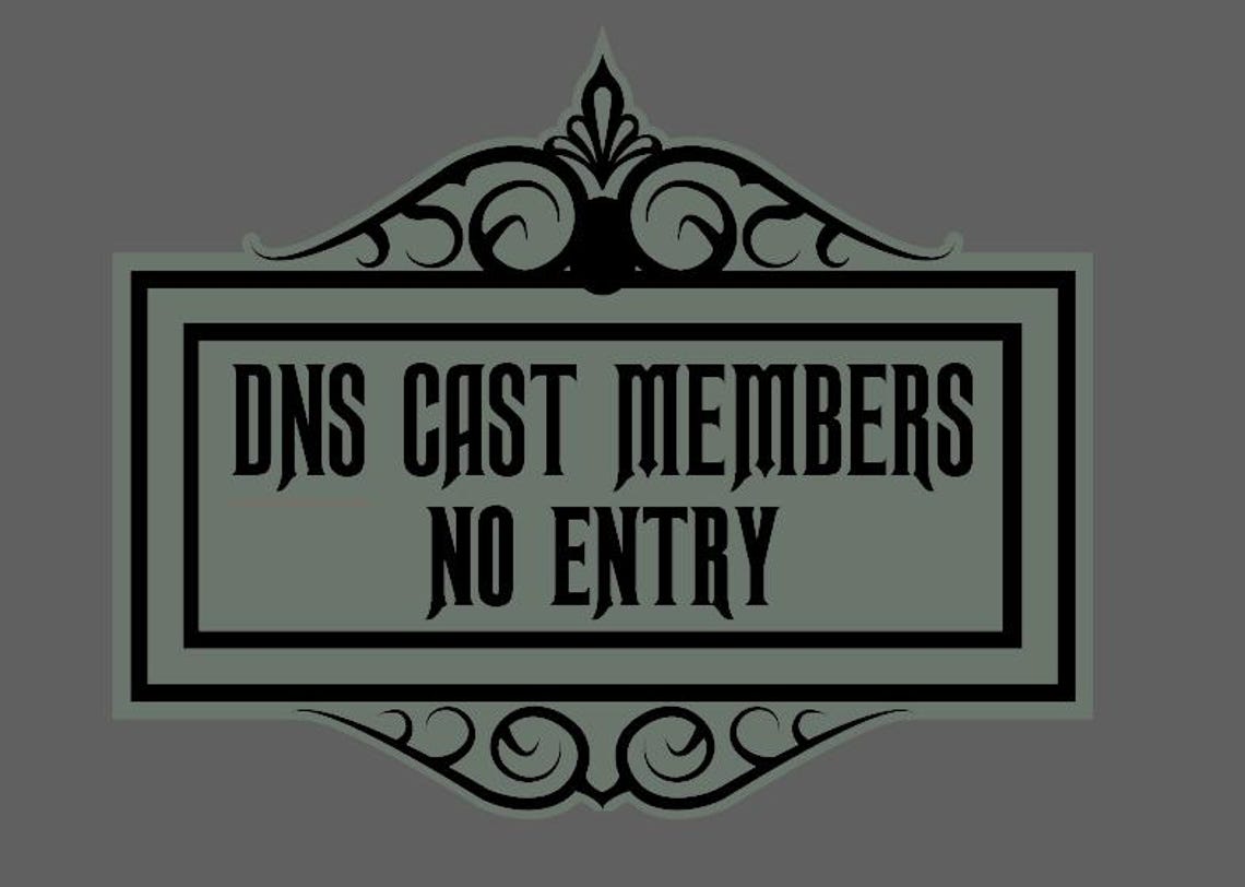 Haunted Mansion No Entry Sign - Etsy