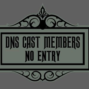 Haunted Mansion No Entry Sign - Etsy