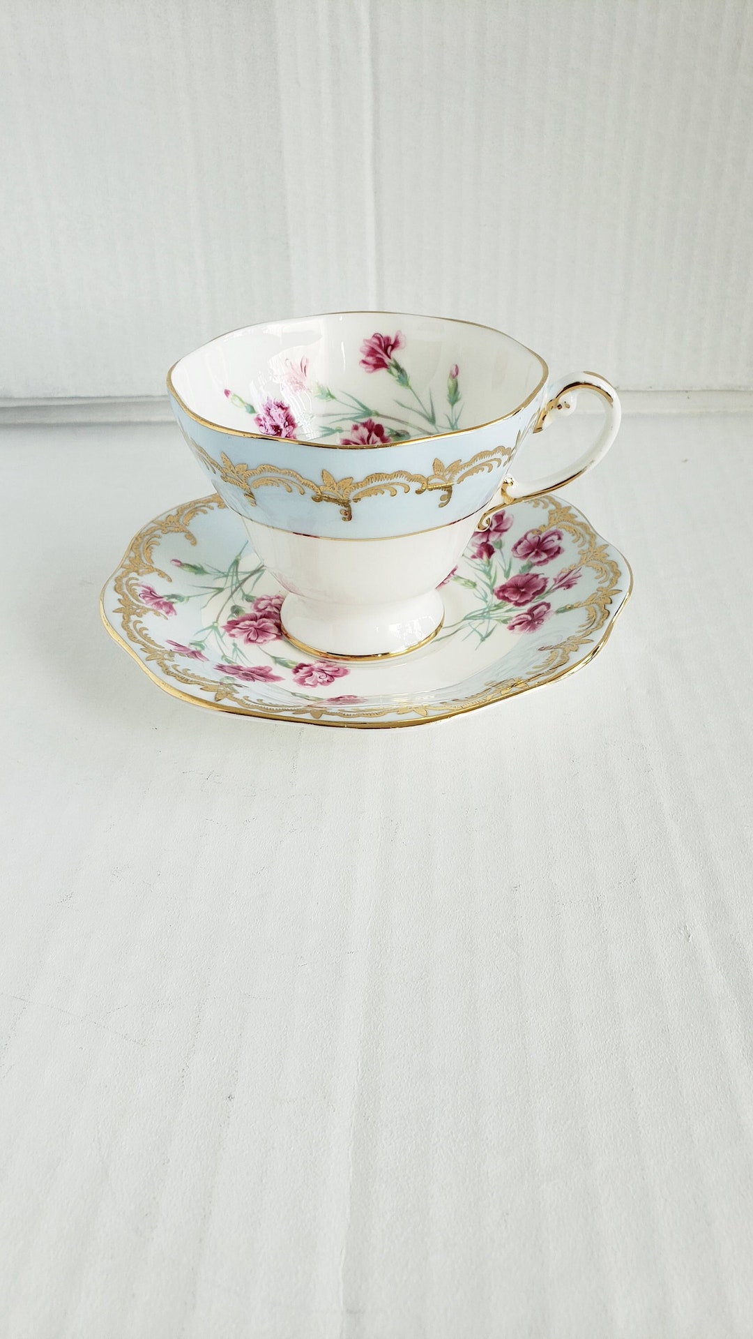 Vintage Foley China Pattern No. V2175 Footed Cup and Saucer Set - Etsy