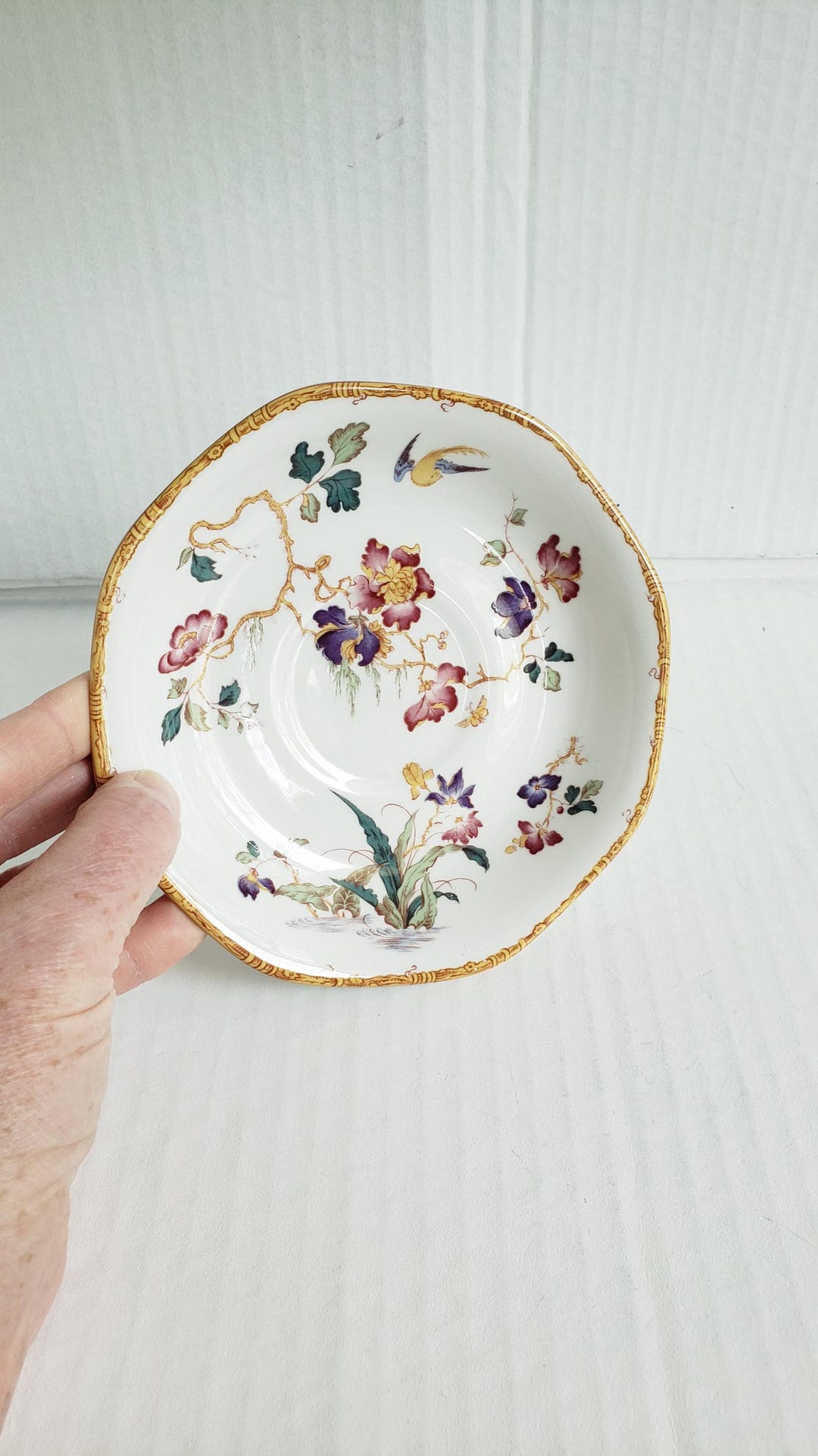 Vintage Wedgwood Bone China Devon Rose Pattern 5.75" Saucer for Flat ...