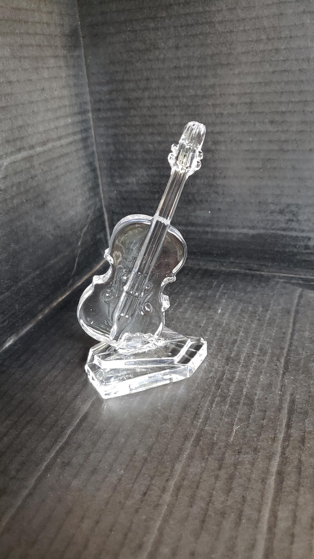 Vintage 5" Kristalcolor Italy Glass Mandolin. Discontinued Piece. - Etsy