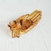 Vintage 5" Degenhart Open Hand Amber. Discontinued Piece. Circa 1947 ...