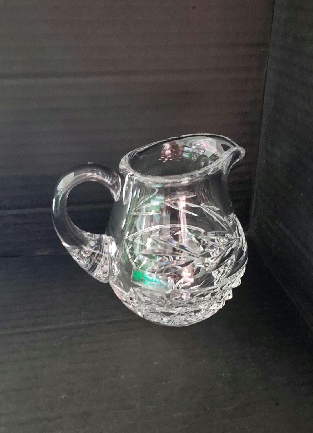 Vintage Galway Irish Crystal Leah Pattern Small Pitcher 3.5"x3.75 ...