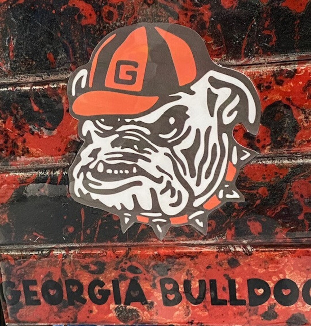 Georgia Bulldogs Custom Art - Etsy