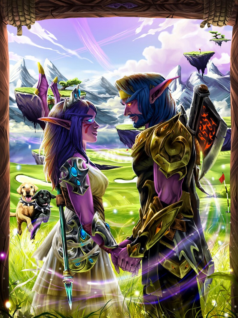 Custom DND Character Portrait: Fantasy RPG Art Commission (digital File ...