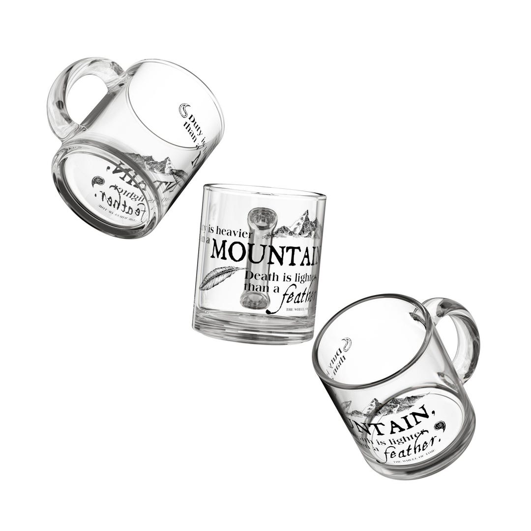 Wheel of Time Quote Glass Mug, Literary Gift - Etsy