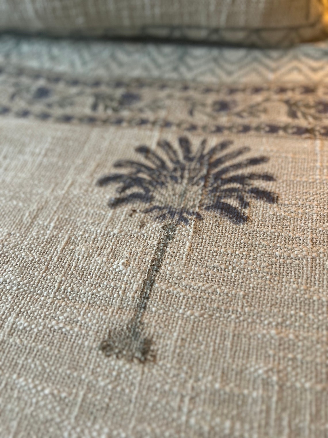 Cotton Jute Bedspread With Matching Pillows - Etsy