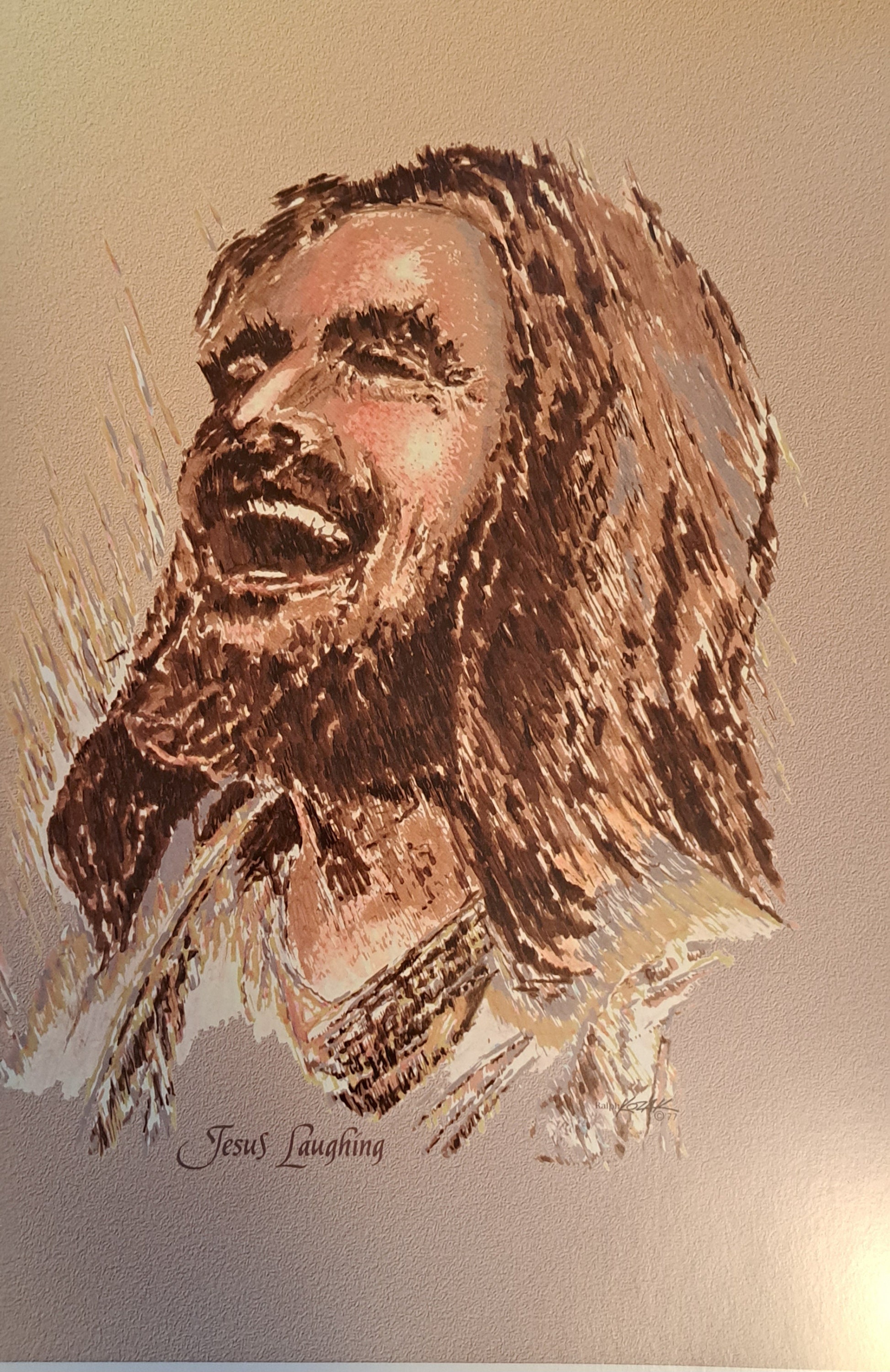 Jesus Laughing Enhanced Print Joyful Christ Portrait - Etsy