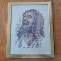 Afrocentric Ink Art Black Jesus With Disciples Christian Black Jesus ...