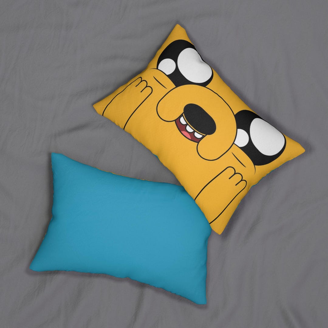 Adventure Time Jake Lumbar Pillow, Spun Polyester Throw Pillow, Cartoon ...
