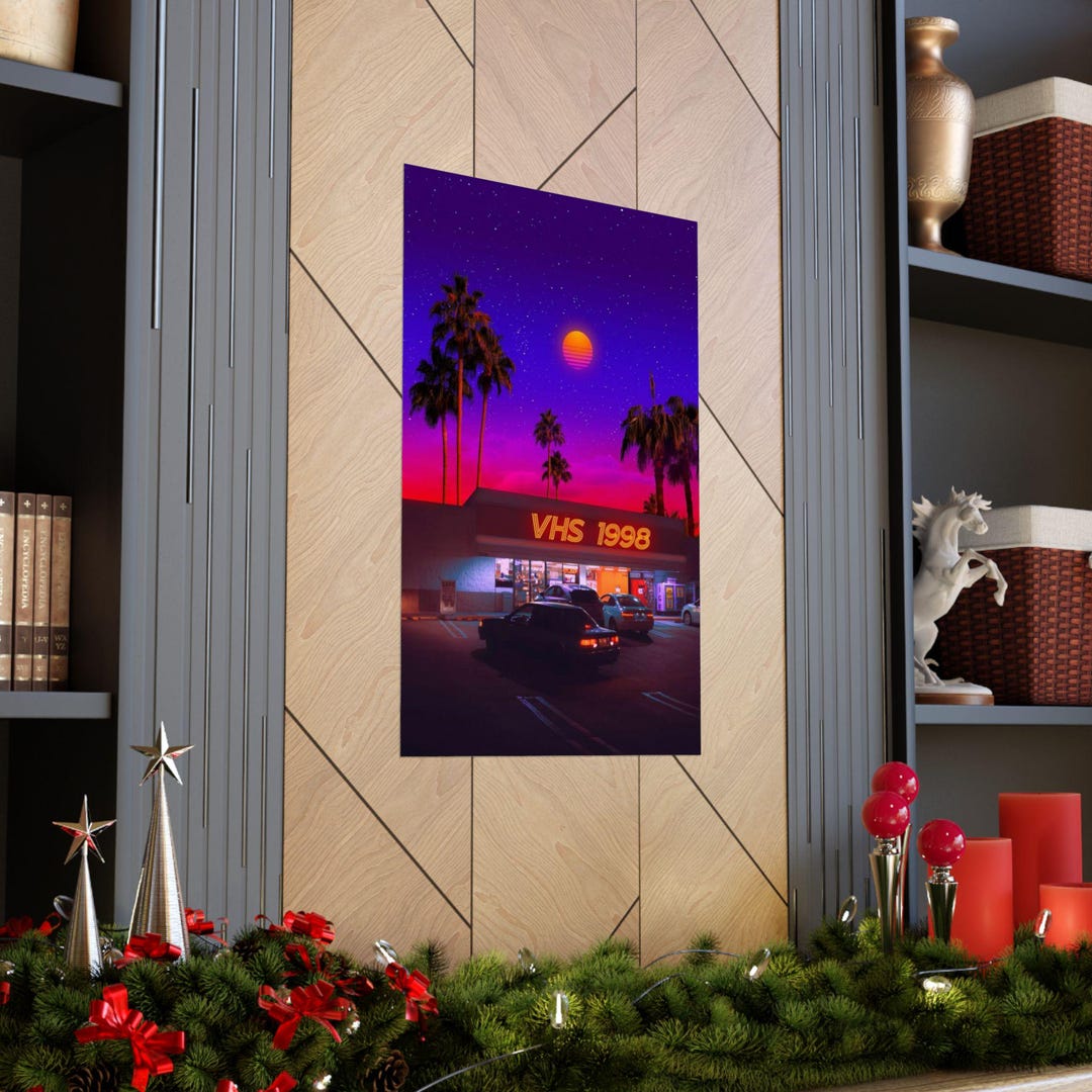 Retro VHS 1998 Vertical Poster, Vintage Wall Art, Nostalgia Decor, 90s ...