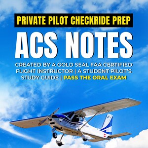 Private Pilot Checkride Prep ACS Notes, for Student Pilot Training ...