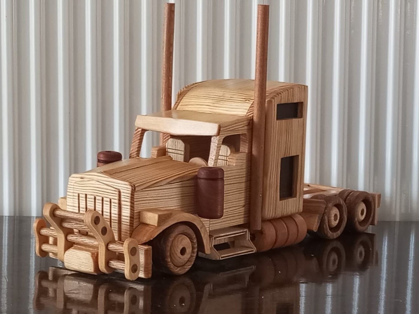 Wooden Truck, Truck, American Truck, Wooden Toy, Handmade Truck ...