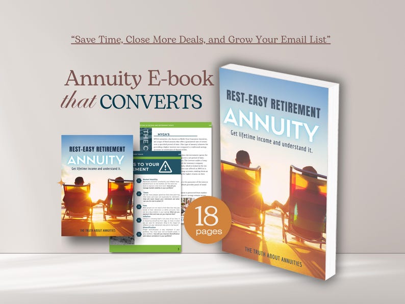 Annuity Ebook Template, Lead Magnet for Financial Advisors (PDF File ...