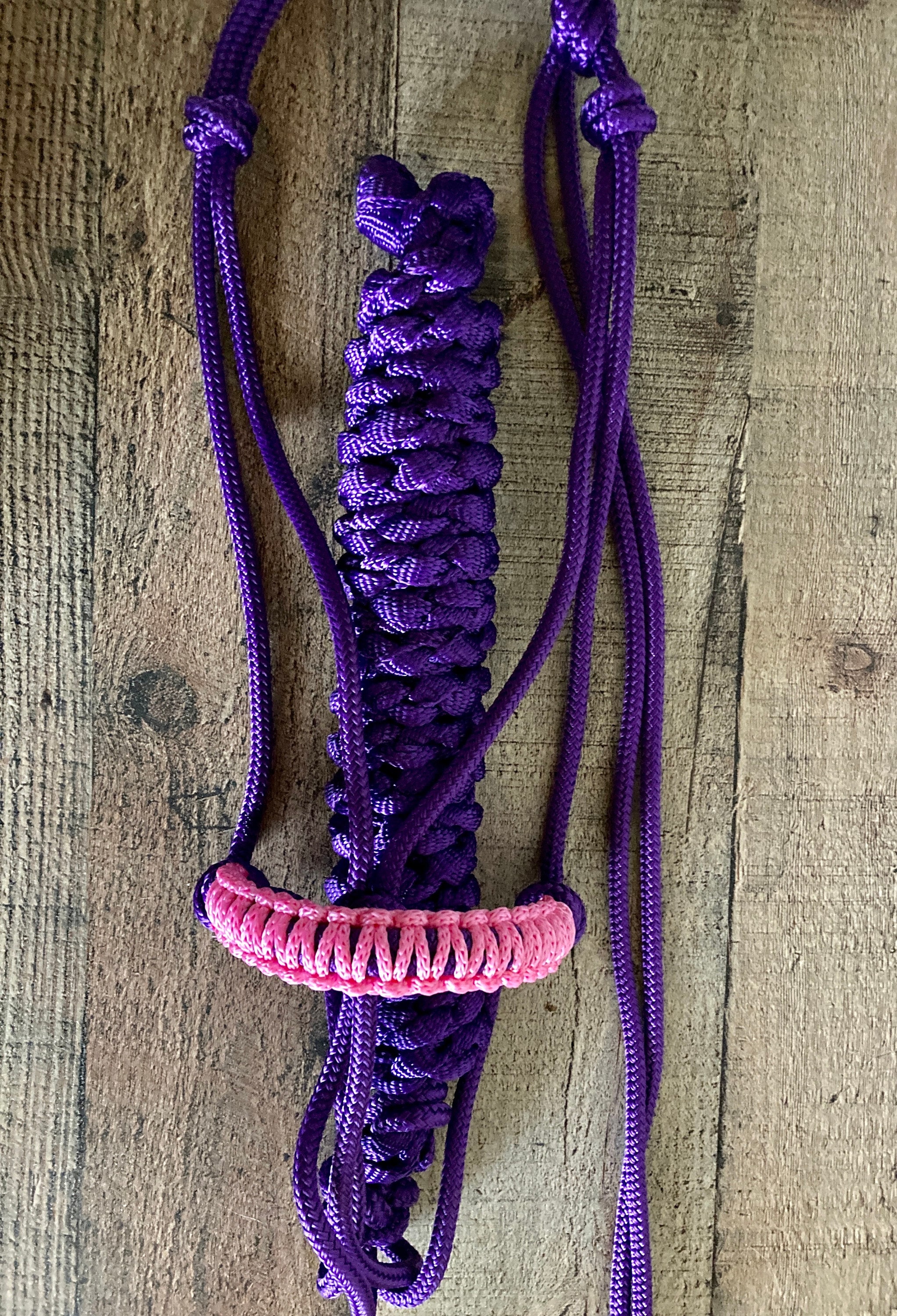 Rope Halters W/ Lead Custom Noseband - Etsy