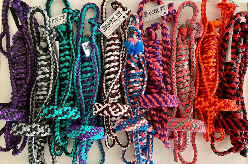 Mule Tape Halters W/ Lead - Multi Color! Made to Order - Average Size ...