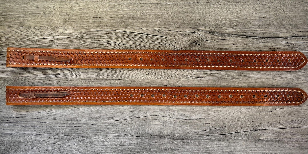 Off Billet Strap Set, Handmade Tooled Leather, Western Tack, Western ...