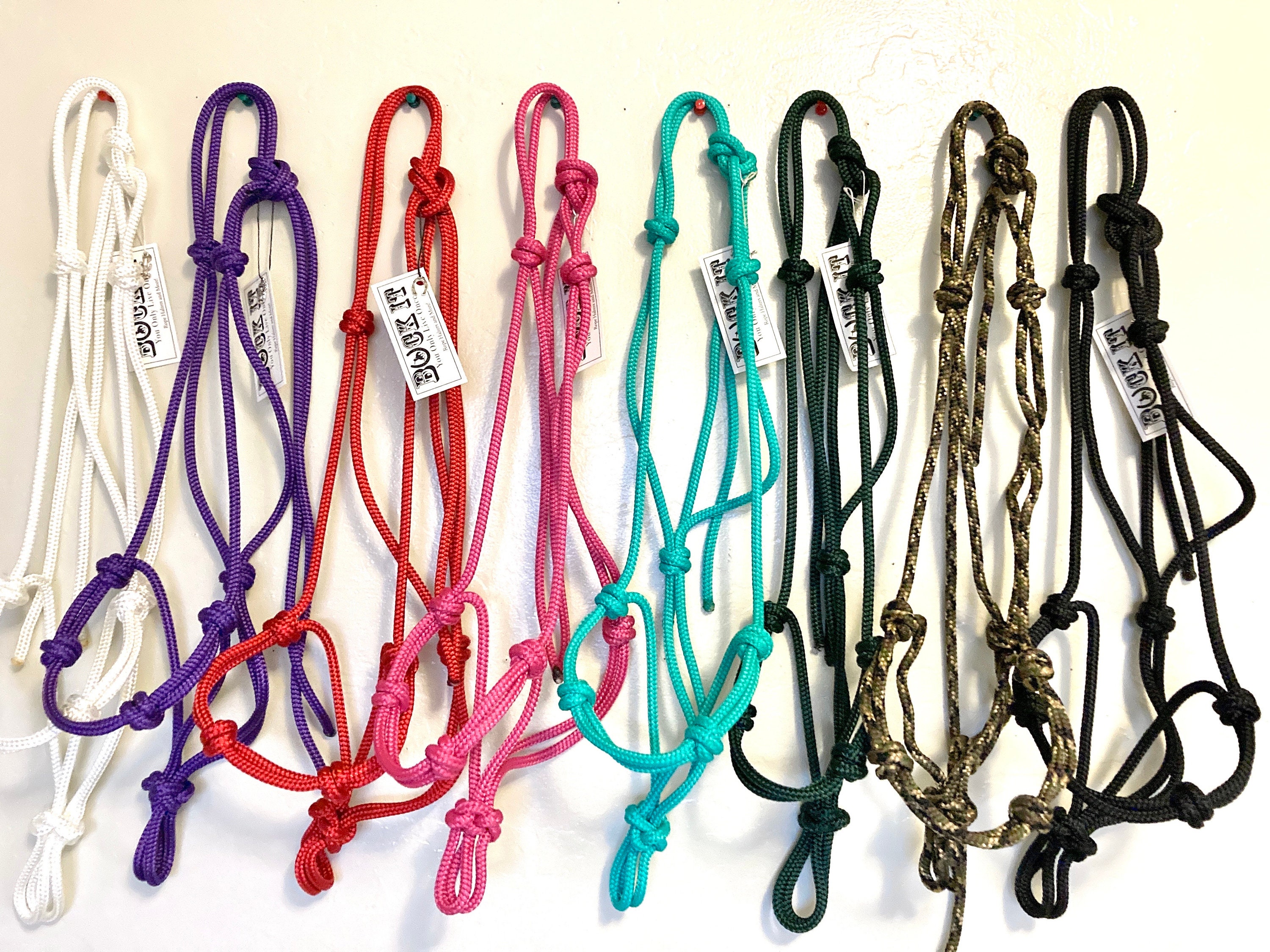 4-knot Rope Halter Only Assorted Colors Newborn/foal/mini/yearling ...