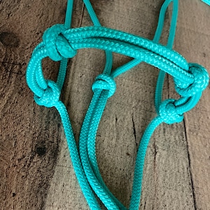 4-knot Rope Halter Only - Assorted Colors - Newborn/foal/mini/yearling ...