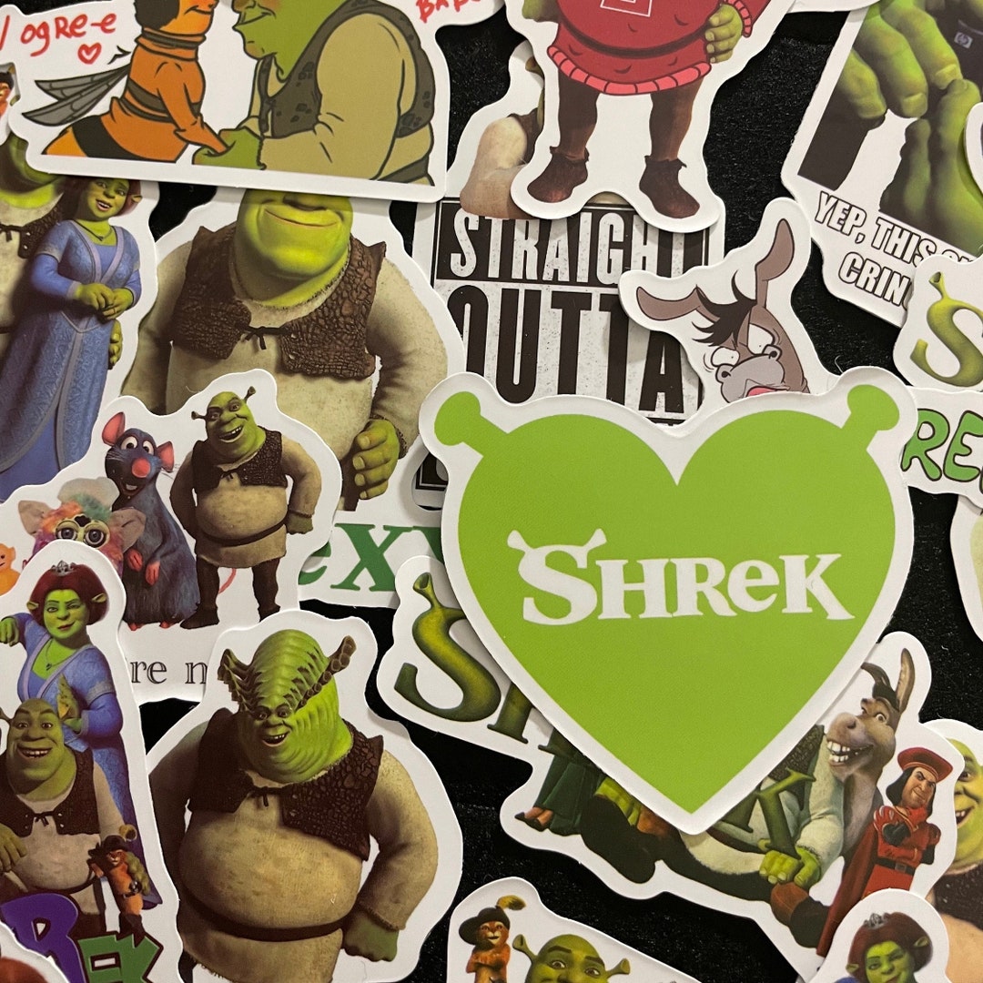 SHREK Inspired Stickers Set of 10/15/20 Random Lot - Etsy