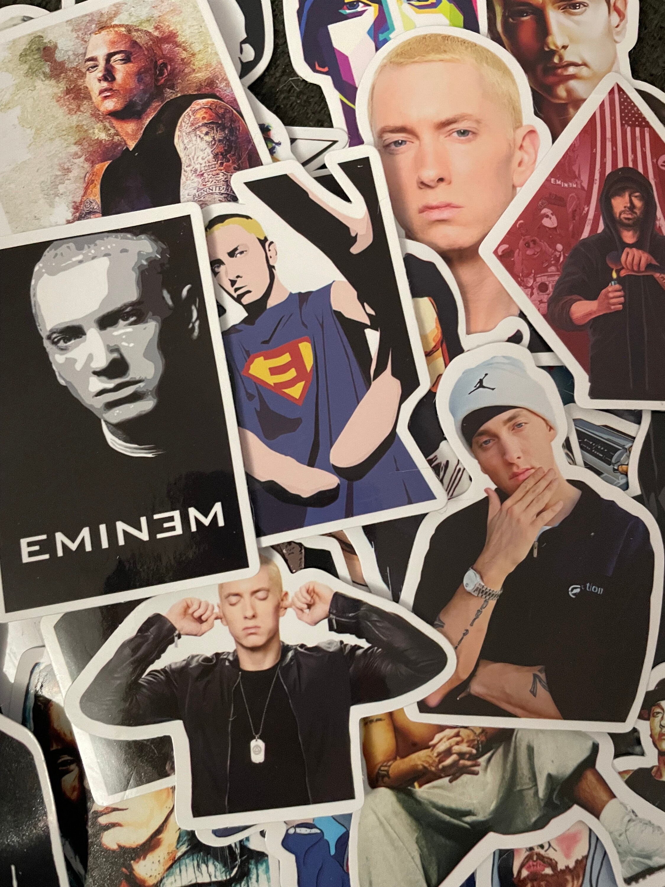 Eminem Inspired Stickers Set of 8 or 10 Random Lot Slim Shady - Etsy