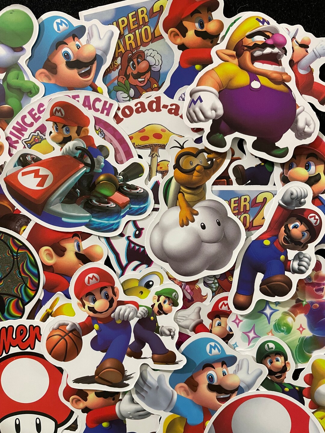 Super Mario Inspired Stickers Set of 10 Random Lot Mario Bros and ...