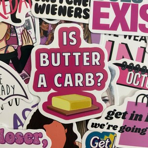 Mean Girls Inspired Stickers Set of 10 Random Movie - Etsy