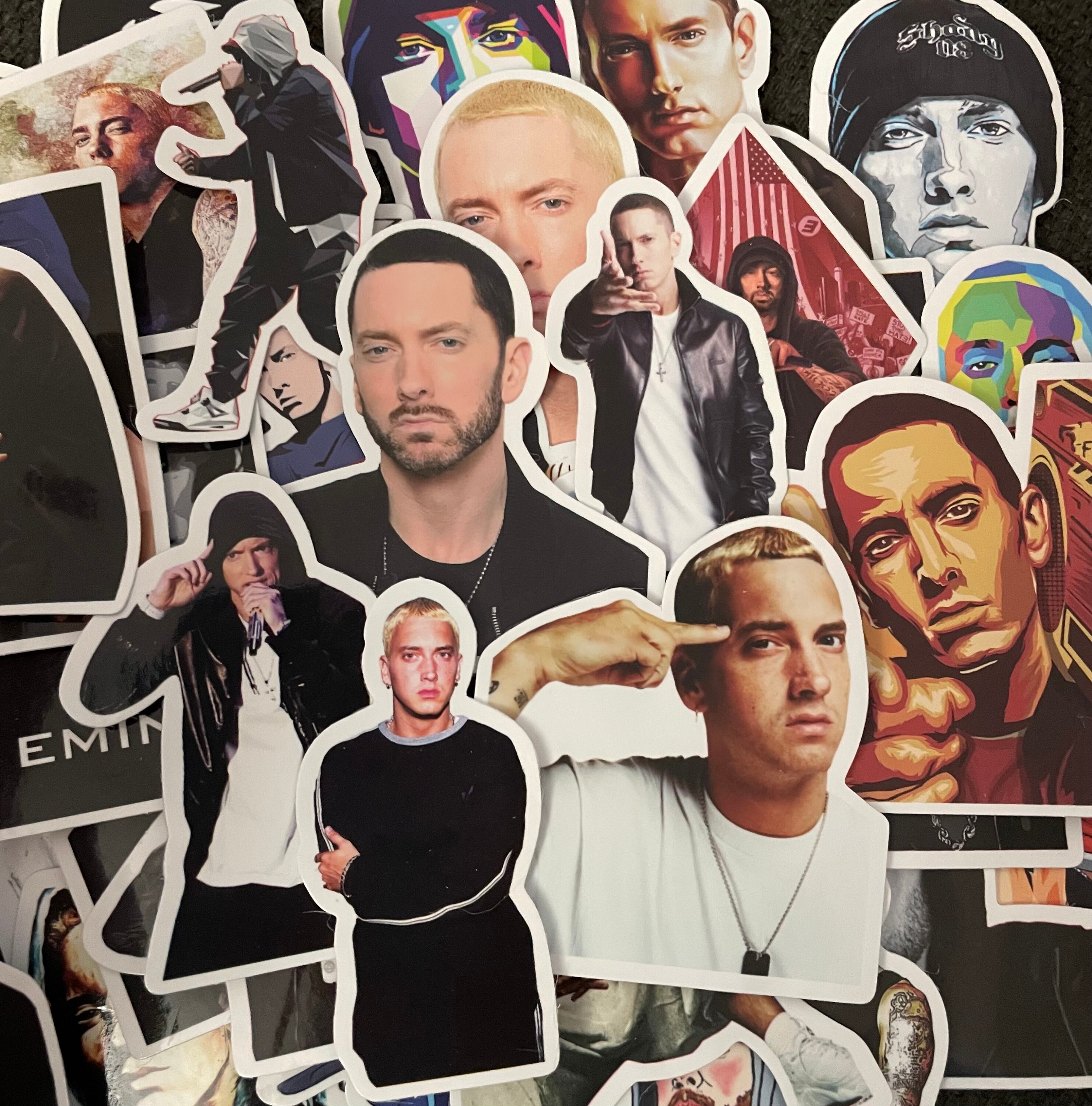 Eminem Inspired Stickers Set of 8 or 10 Random Lot Slim Shady - Etsy
