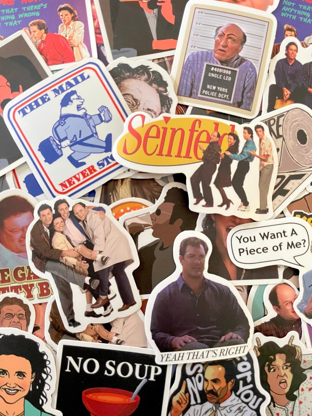 Seinfeld Inspired Stickers Set of 10/15/20 Random Lot - Etsy