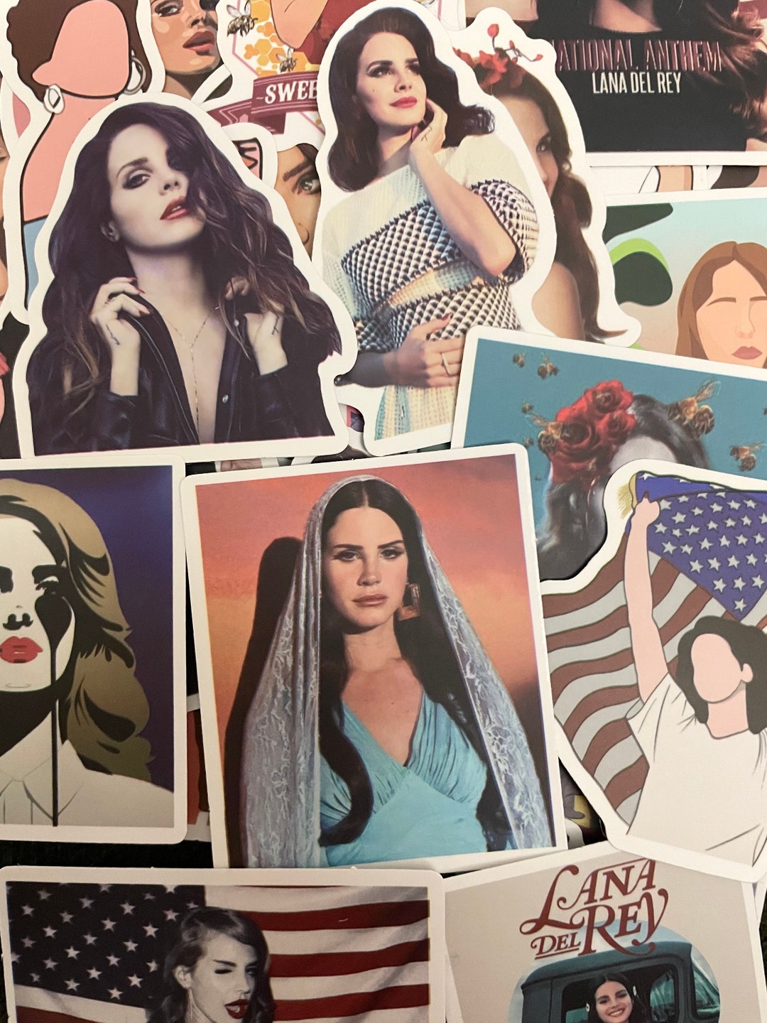 Lana Del Rey Inspired Stickers Set of 10 Random Coquette - Etsy