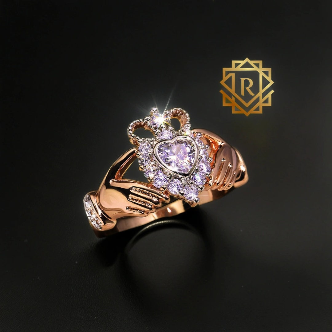 Crown Ring, Claddagh Ring, Irish Claddagh Ring, Golden Crown, Irish ...