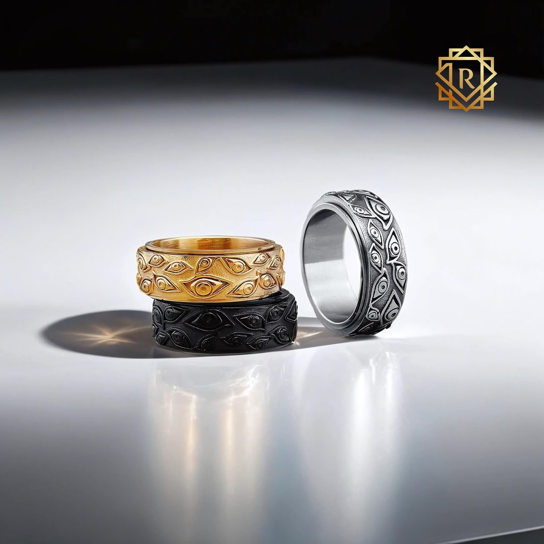 Tower of God King Jahad's Ring, Anime Jewelry, Sukuna's Eye, Spinning ...