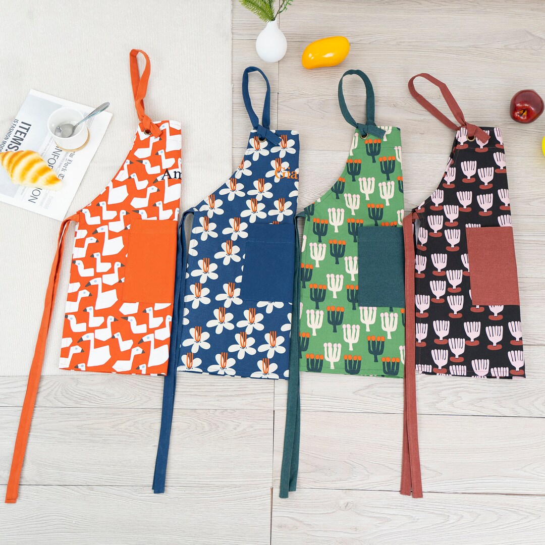 Personalized Aprons Adult and Kids, Japanese Parent-child Apron ...