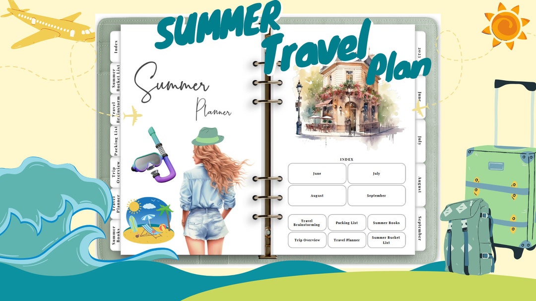 Digital Planner 2024 2025 Summer Planner , Undated Digital Planners ...