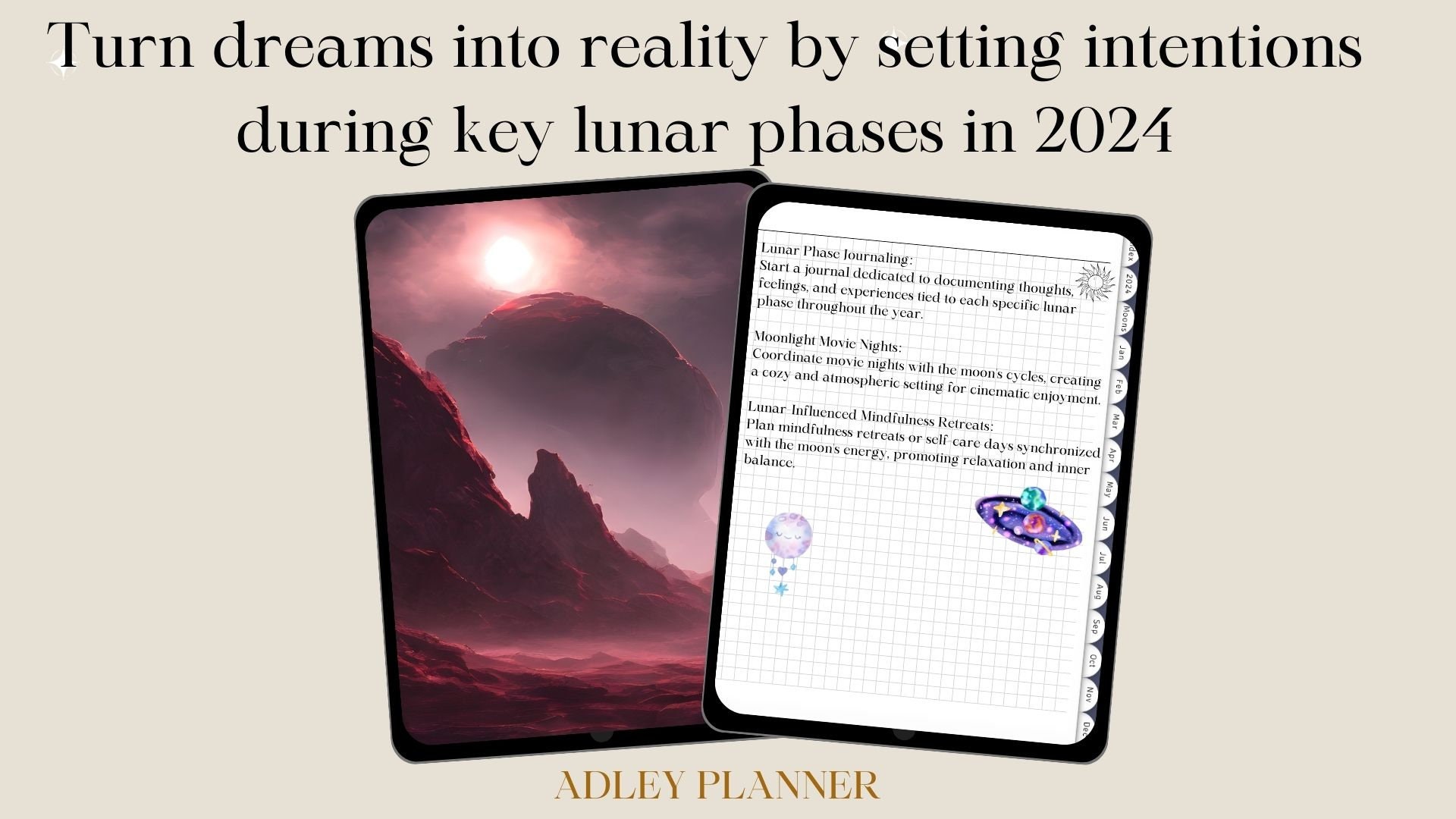 Moon Magic 2024 Grimoire Pages Digital Planner Planning for iPad and ...