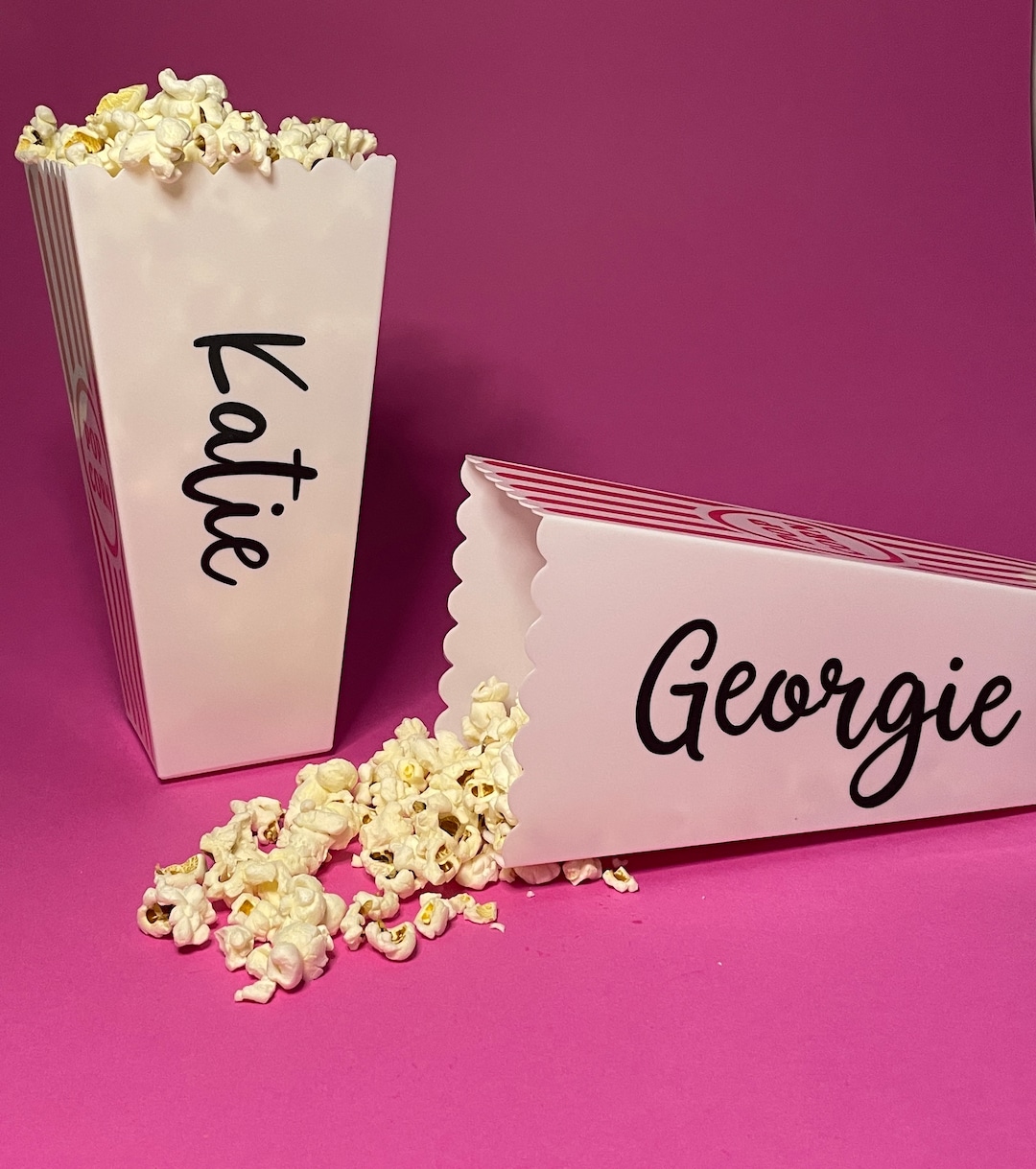 Custom Popcorn Bucket With Name - Etsy